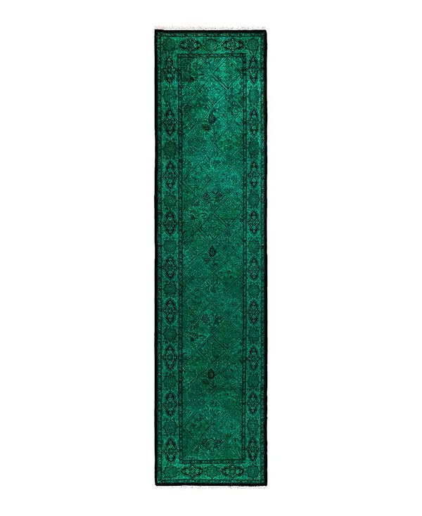 Bloomingdale'S Fine Vibrance M1298 Runner Area Rug, 2'7 X 10'9 - Green