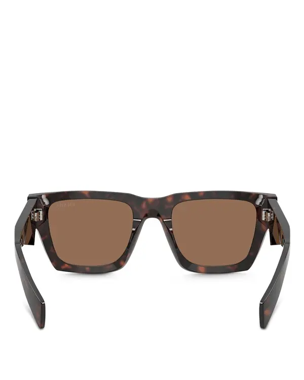 Prada Pillow Sunglasses, 50mm - Dark Brown