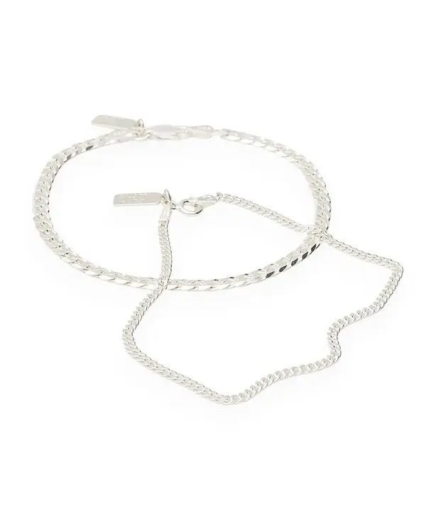 DEUX LIONS JEWELRY Wild Stack Cuban Bracelets - . Sterling Silver