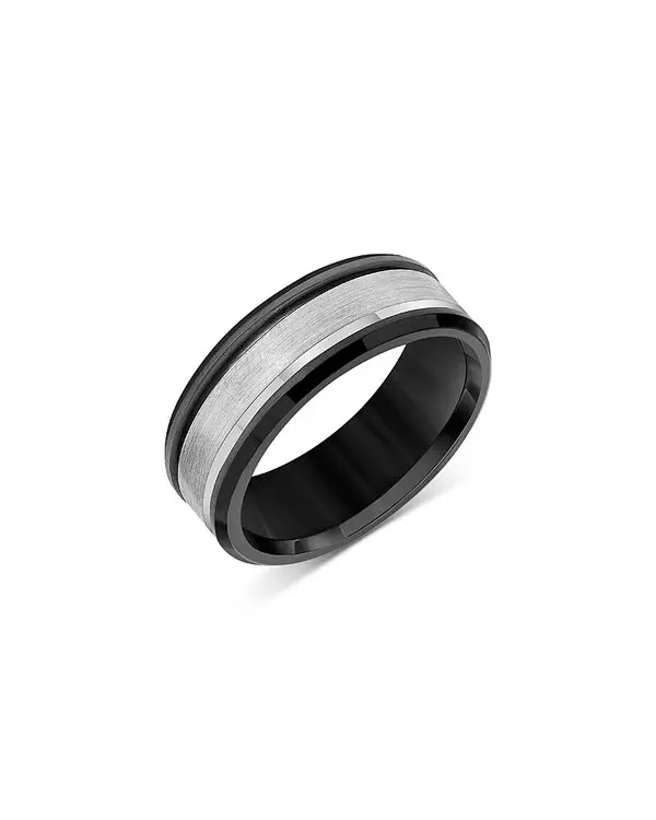 Bloomingdale'S Tungsten Carbide Band - Gray/white