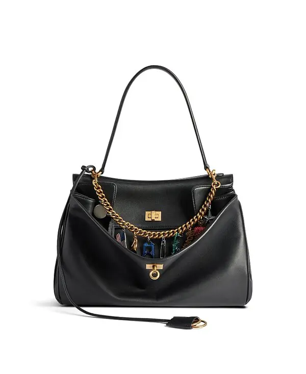 Balenciaga Rodeo Medium Handbag With Charms - Black