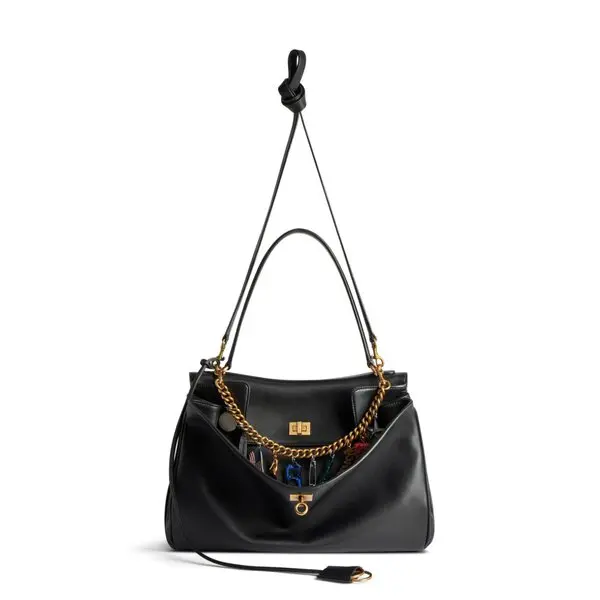 Balenciaga Rodeo Medium Handbag With Charms - Black