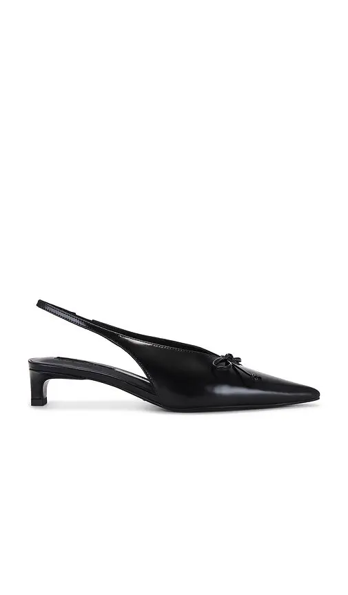 TONY BIANCO Cliche Slingback Pumps With Bow Detailing - Black