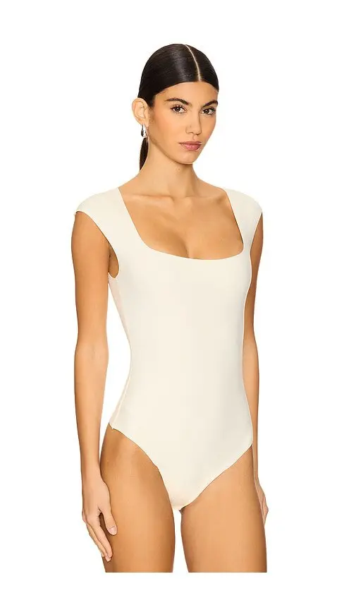 Commando Neoprene Cap Sleeve Bodysuit - Ivory