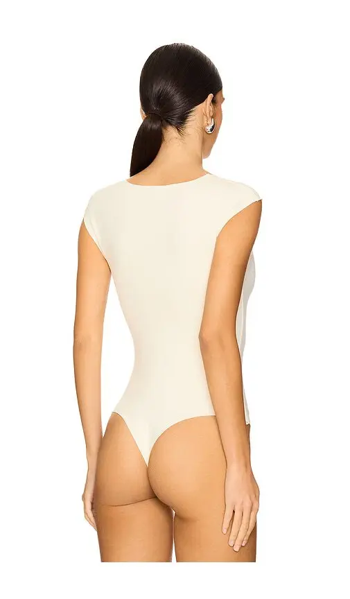Commando Neoprene Cap Sleeve Bodysuit - Ivory