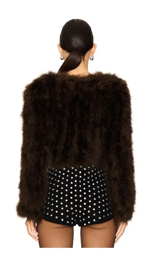 BUBISH Manhattan Feather Jacket - Chocolate
