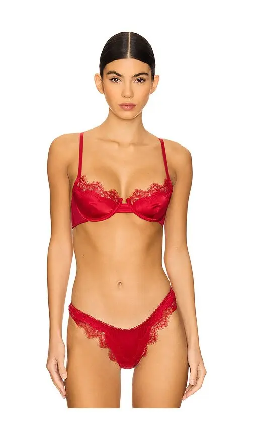 KAT THE LABEL Sorrento Underwire Bra - Red