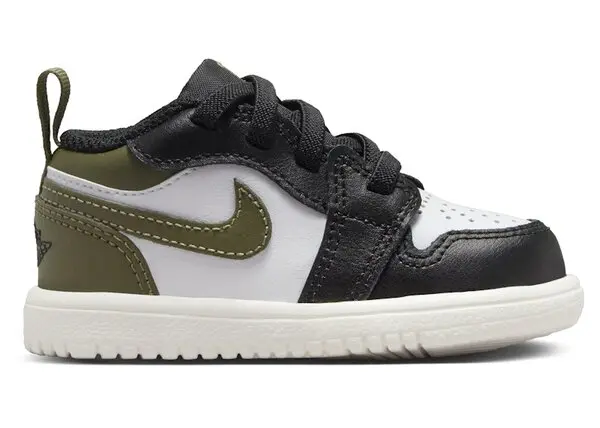 JORDAN 1 Low Alt Sneakers - Black/medium Olive/sail