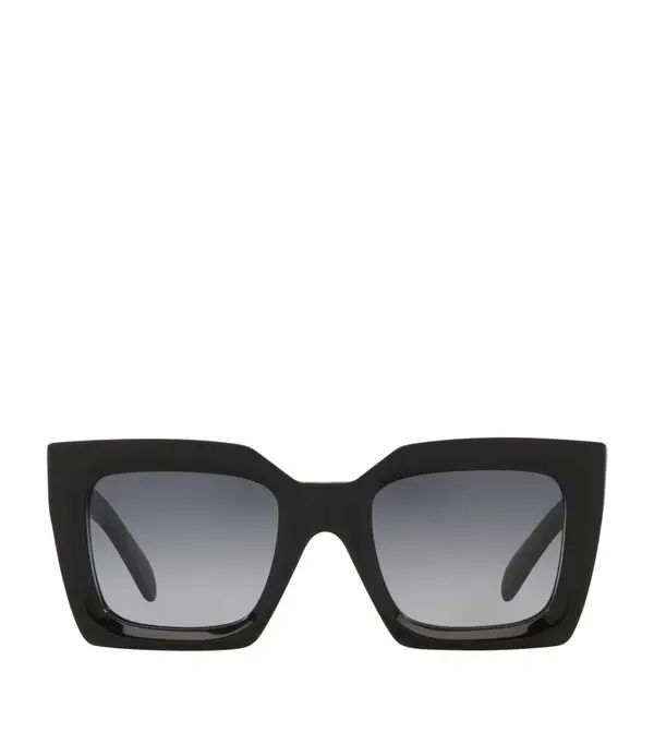Celine Pointed Square Sunglasses - Black