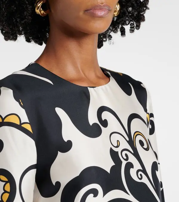La DoubleJ Swing Printed Midi Dress