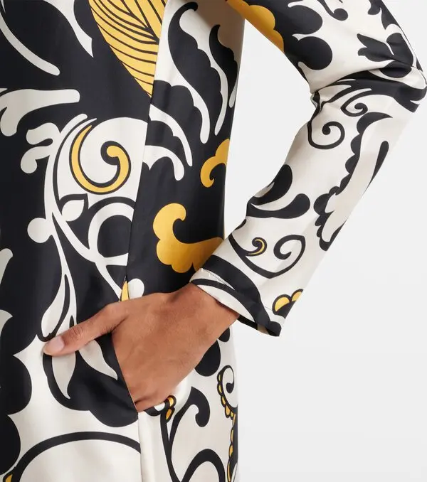 La DoubleJ Swing Printed Midi Dress