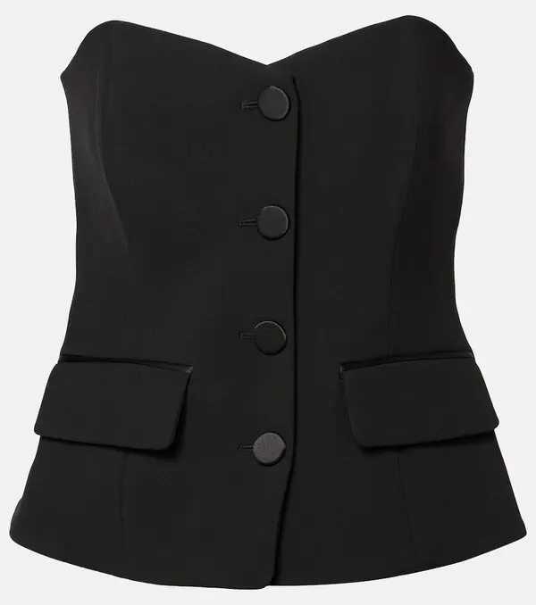 Veronica Beard Arlette Peplum Corset Top