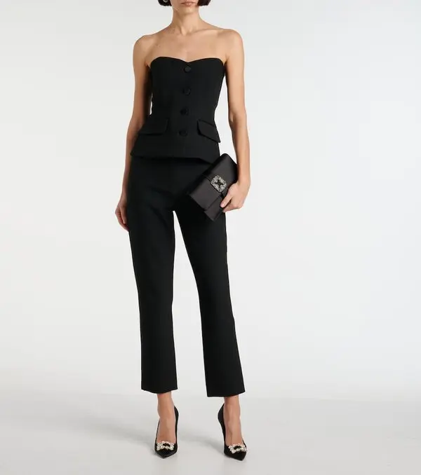 Veronica Beard Arlette Peplum Corset Top