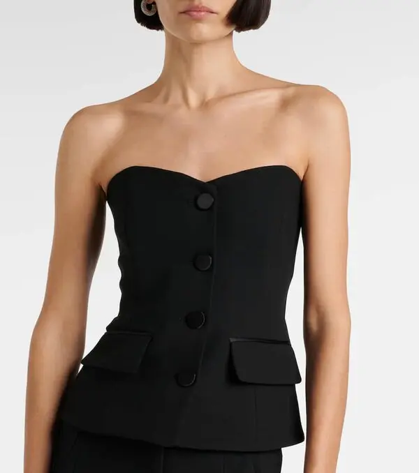 Veronica Beard Arlette Peplum Corset Top