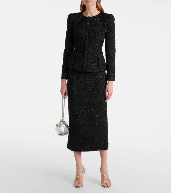 Roland Mouret Metallic Pencil Skirt