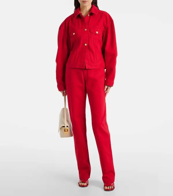 Jacquemus De-nîmes High-rise Straight Jeans - Red