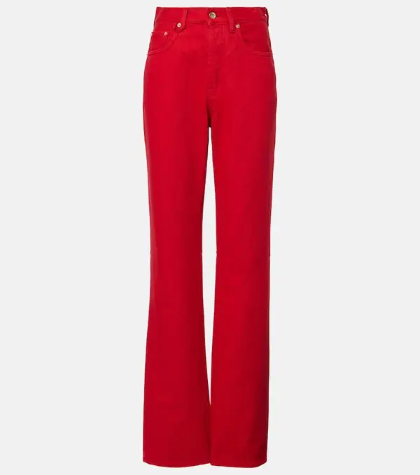 Jacquemus De-nîmes High-rise Straight Jeans - Red