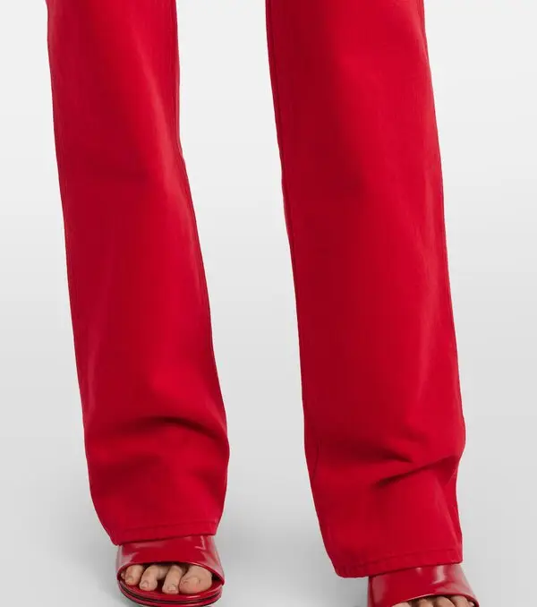Jacquemus De-nîmes High-rise Straight Jeans - Red