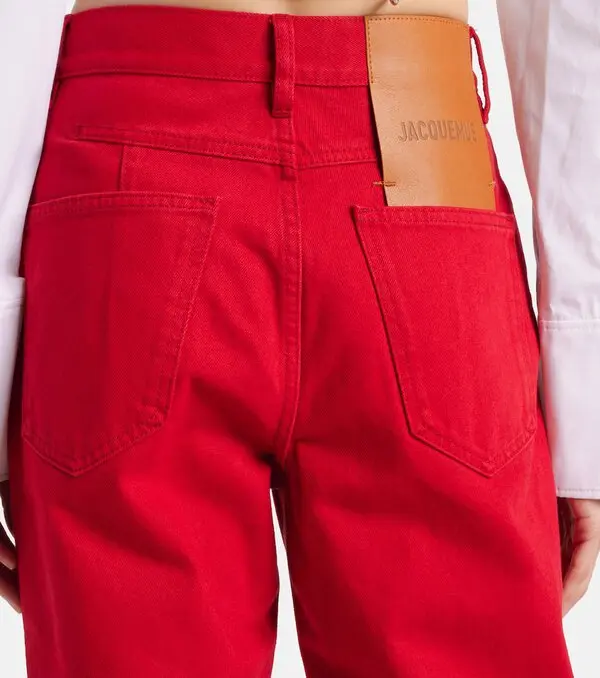 Jacquemus De-nîmes High-rise Straight Jeans - Red