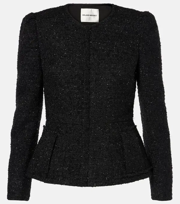 Roland Mouret Bouclé Jacket - Black