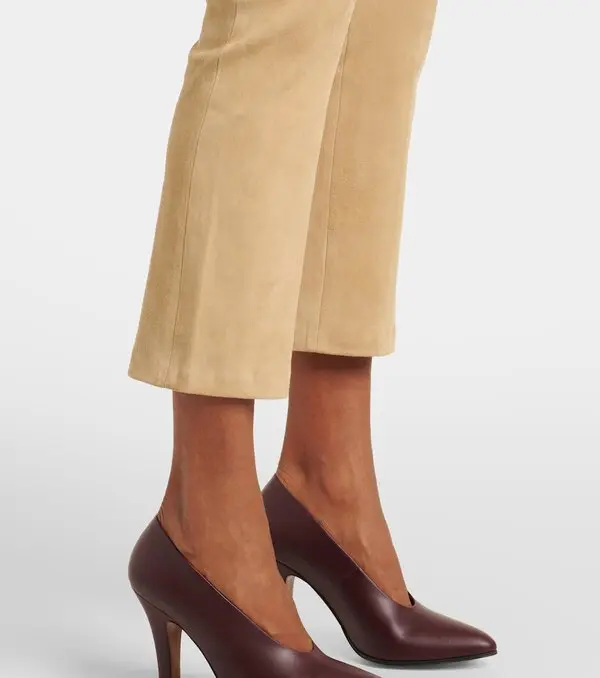 Stouls Jp Twenty Flared Suede Leggings - Beige
