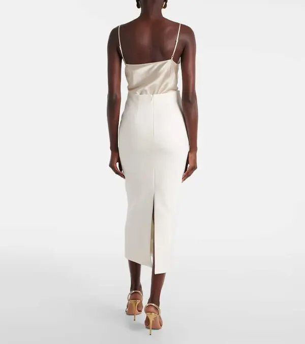Roland Mouret Crêpe Pencil Skirt - White