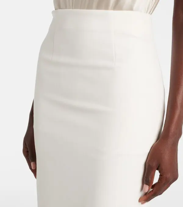 Roland Mouret Crêpe Pencil Skirt - White