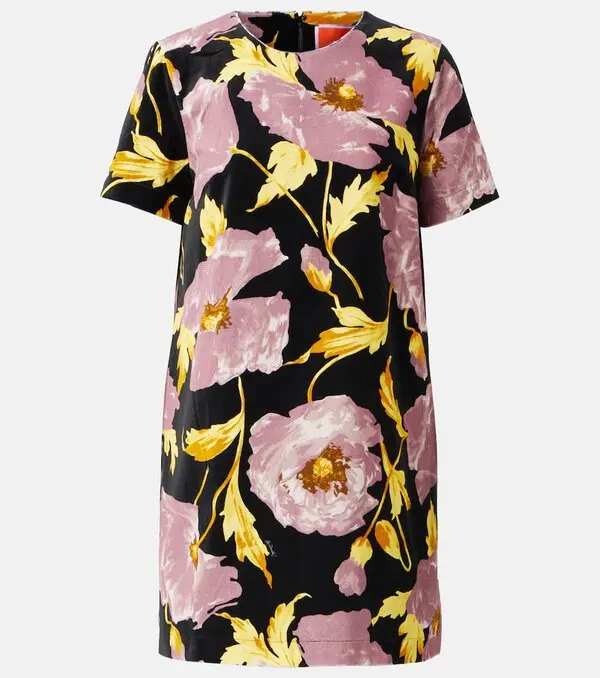 La DoubleJ Floral Cotton Mini Dress - Multicoloured