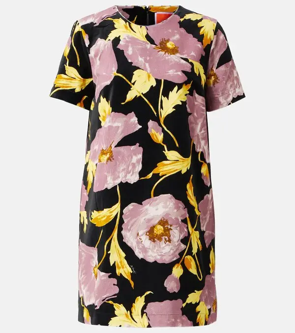 La DoubleJ Floral Cotton Mini Dress - Multicoloured