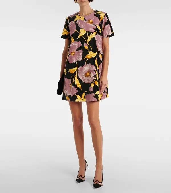 La DoubleJ Floral Cotton Mini Dress - Multicoloured