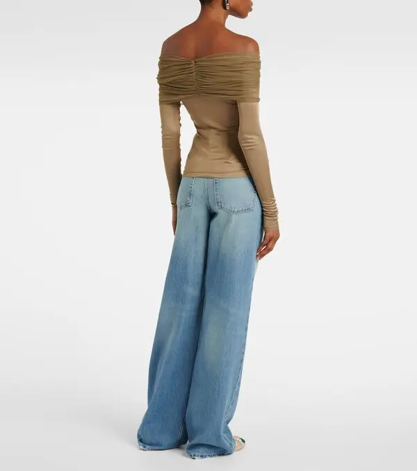Christopher Esber Sonora Veiled Ruched Top