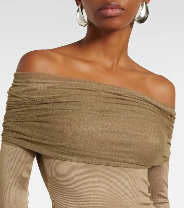 Christopher Esber Sonora Veiled Ruched Top
