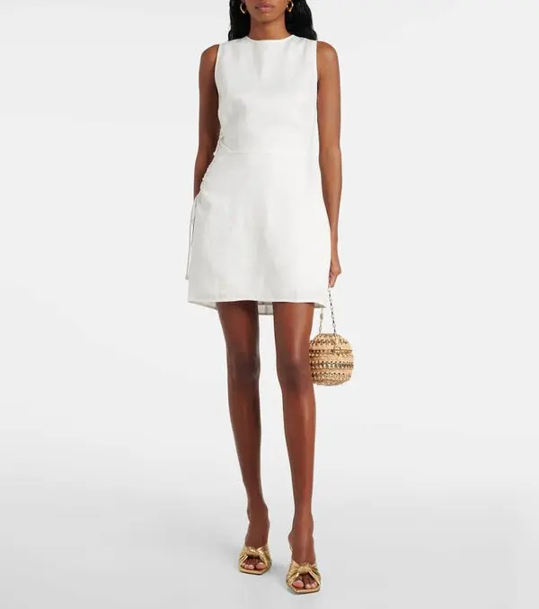 Sir The Label D'orsay Linen Minidress - White