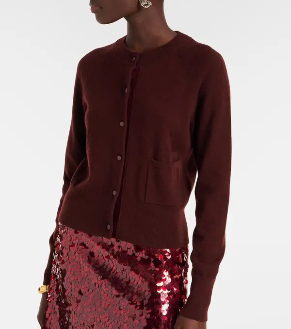 Vince Wool And Cashmere Cardigan - Black