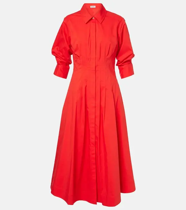 Simkhai Jazz Cotton-blend Midi Dress - Red