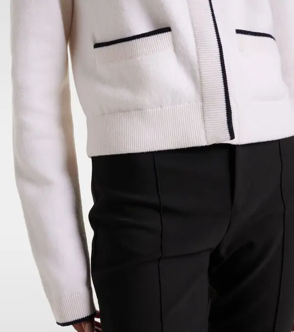 Vince Wool And Cotton-blend Cardigan - White