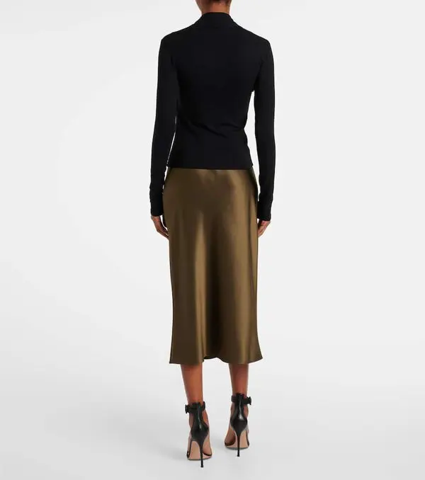 Vince Fixed Wrap Top - Black