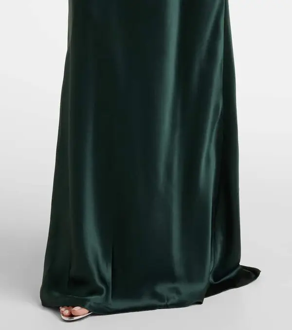THE SEI Silk Satin Wrap Gown