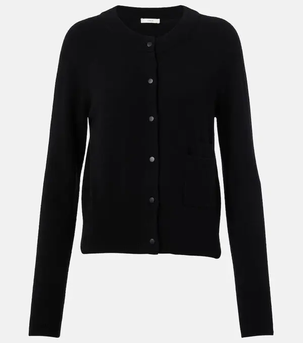 Vince Wool And Cashmere-blend Cardigan - Black