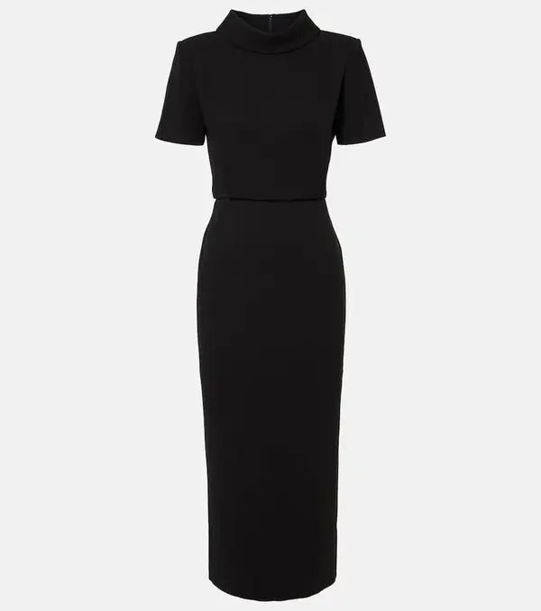 Roland Mouret Cady Midi Dress - Black