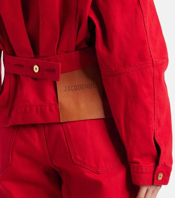 Jacquemus Denim Jacket - Red