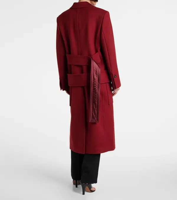 FERRAGAMO Wool-cashmere Belted Overcoat