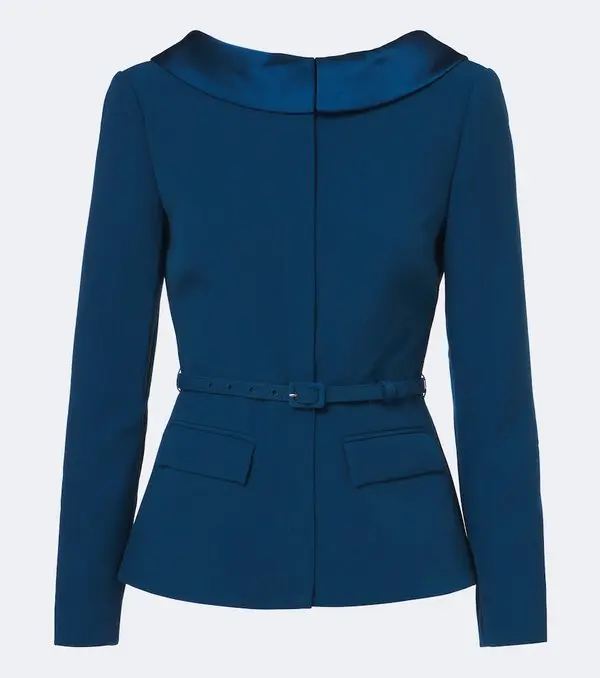 Roland Mouret Crêpe Jacket - Blue