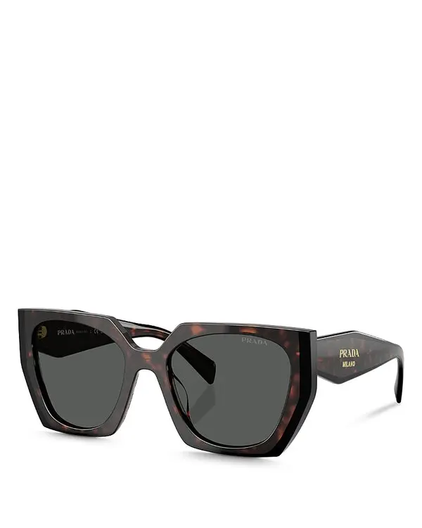 Prada Rectangle Sunglasses - Black Gray