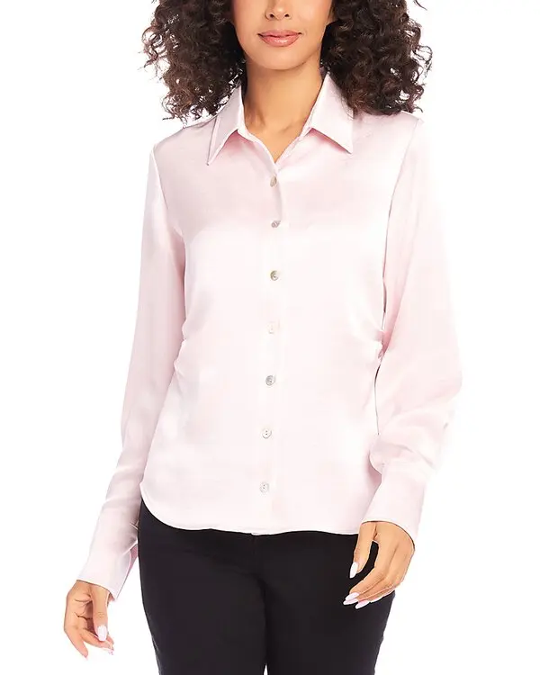 Karen Kane Side Pleat Shirt
