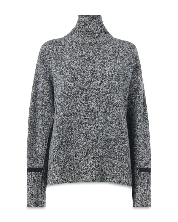 Whistles Wool Fleck Funnel Neck Sweater