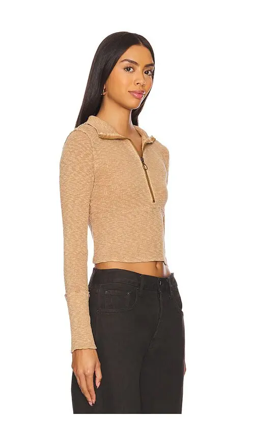 Free People We The Free Midnight Half Zip Sweater