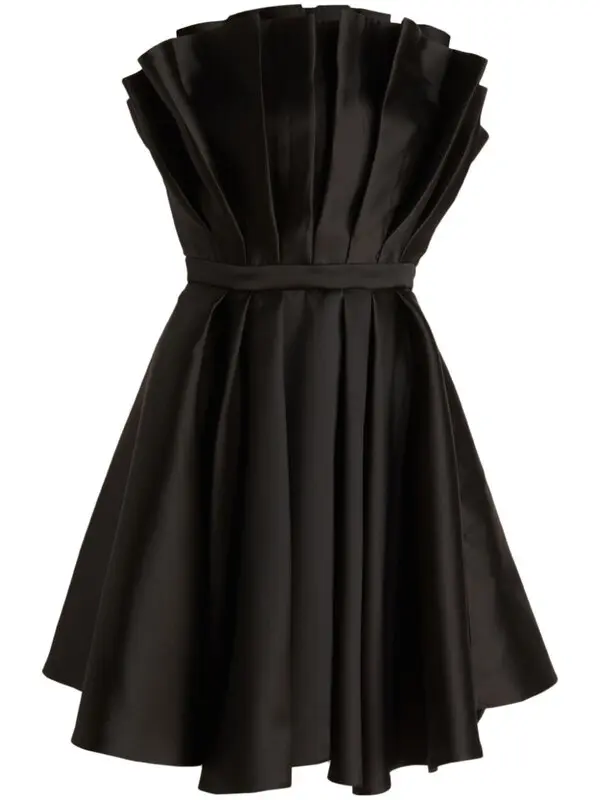 SIMONA CORSELLINI Pleated Mini Dress