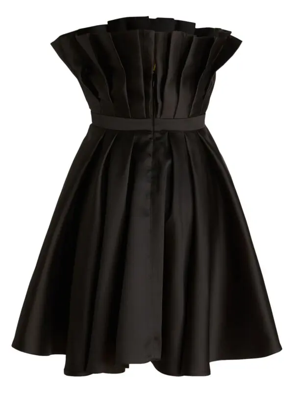 SIMONA CORSELLINI Pleated Mini Dress