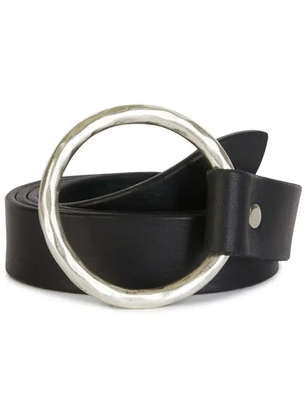 ANDREA D'AMICO Leather Belt - Black